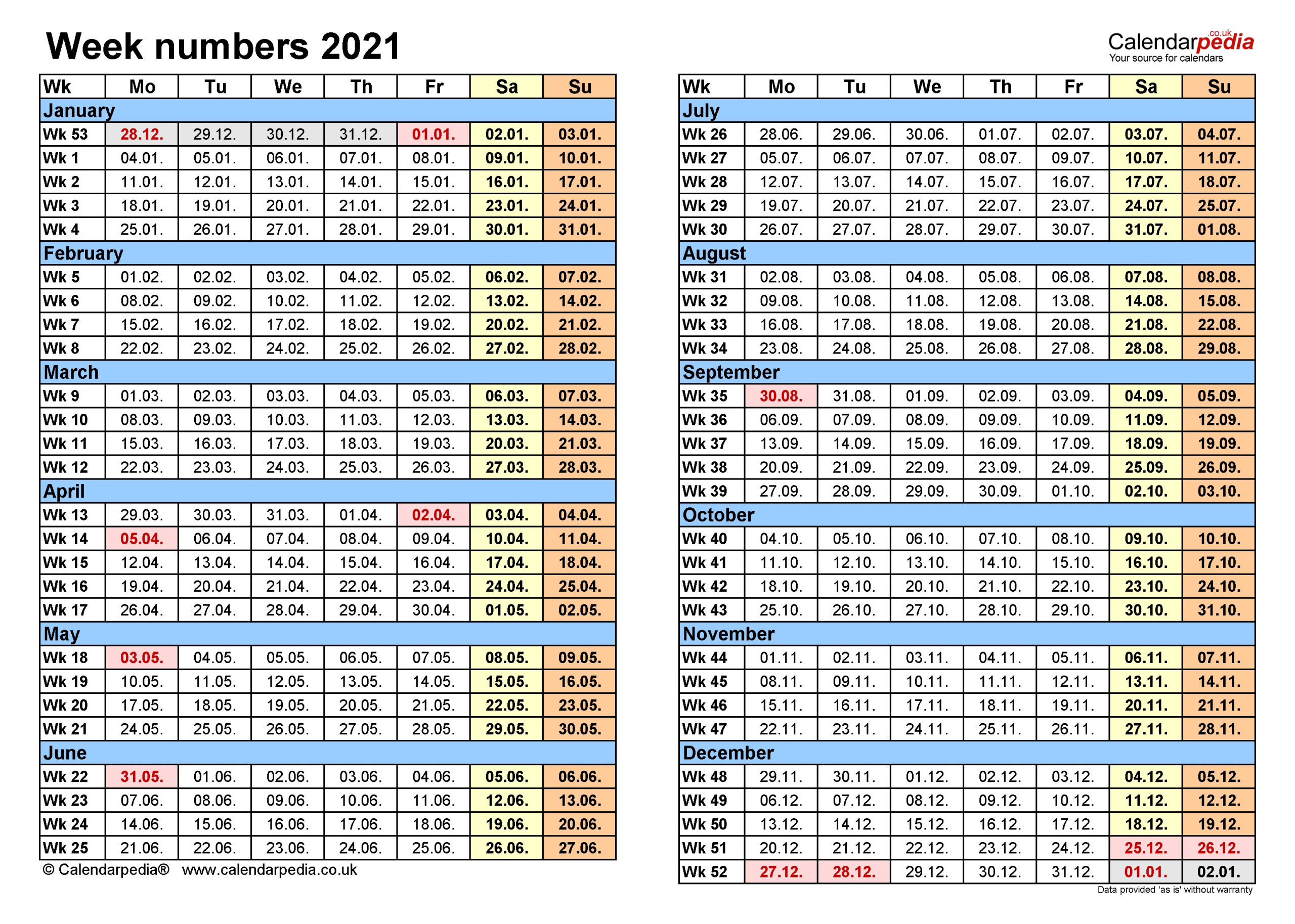 Catch 2021 Calendar By Week Number Excel Best Calendar Example