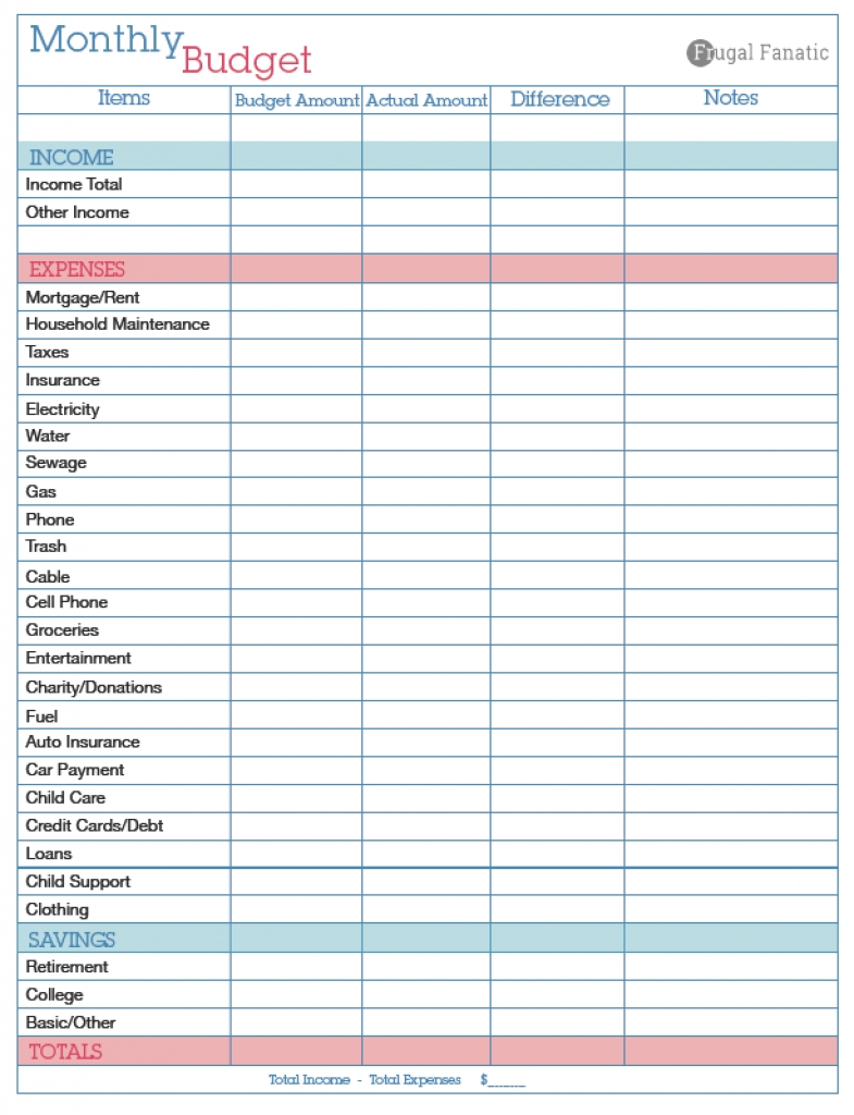 Catch Free Monthly Budget Best Calendar Example