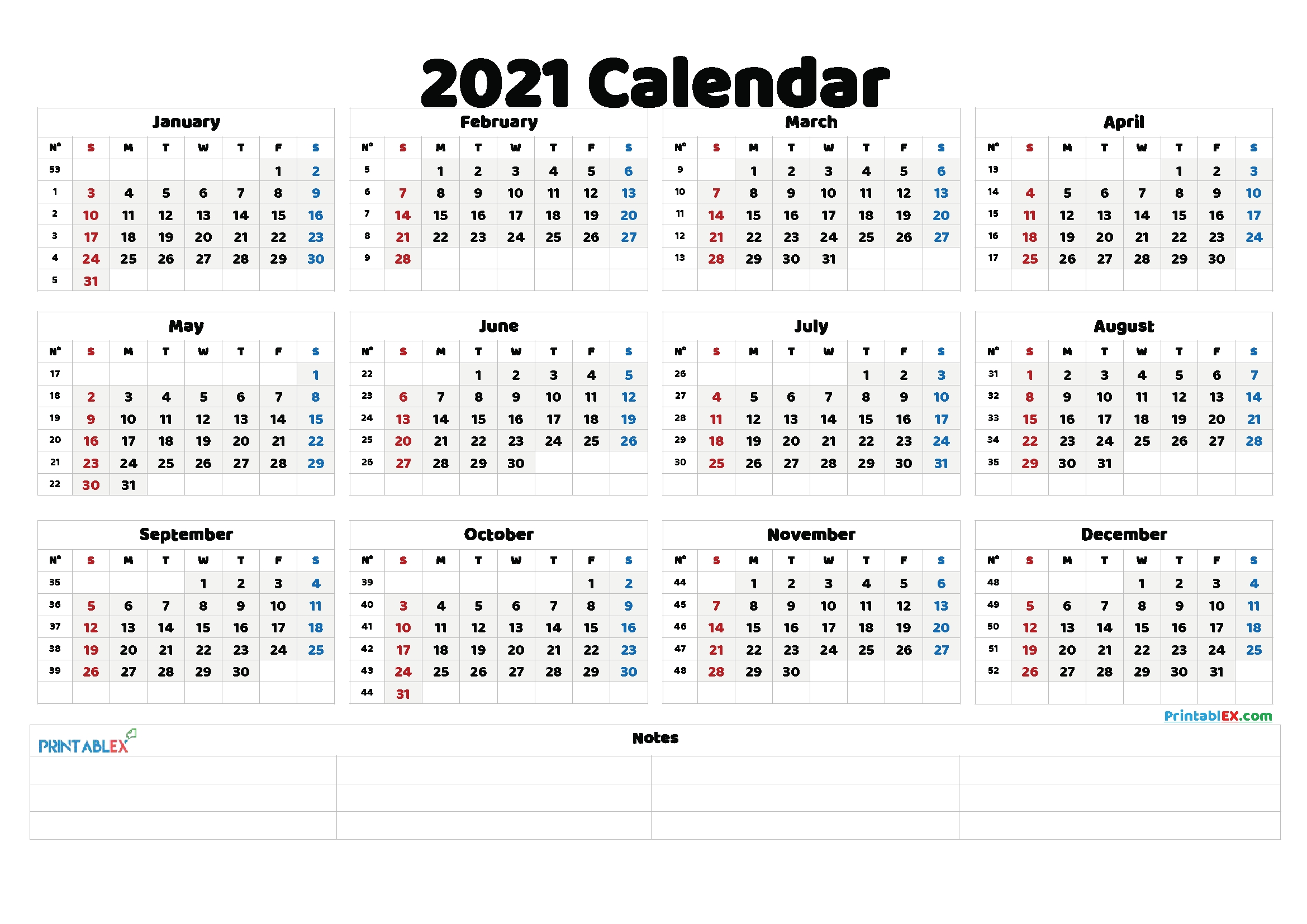 2021 Work Week Calendar Printable Best Calendar Example