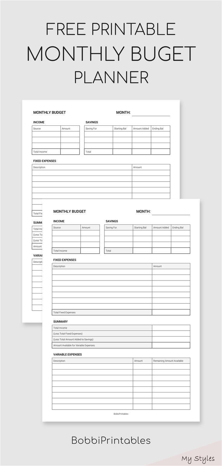Catch Free Monthly Budget Best Calendar Example