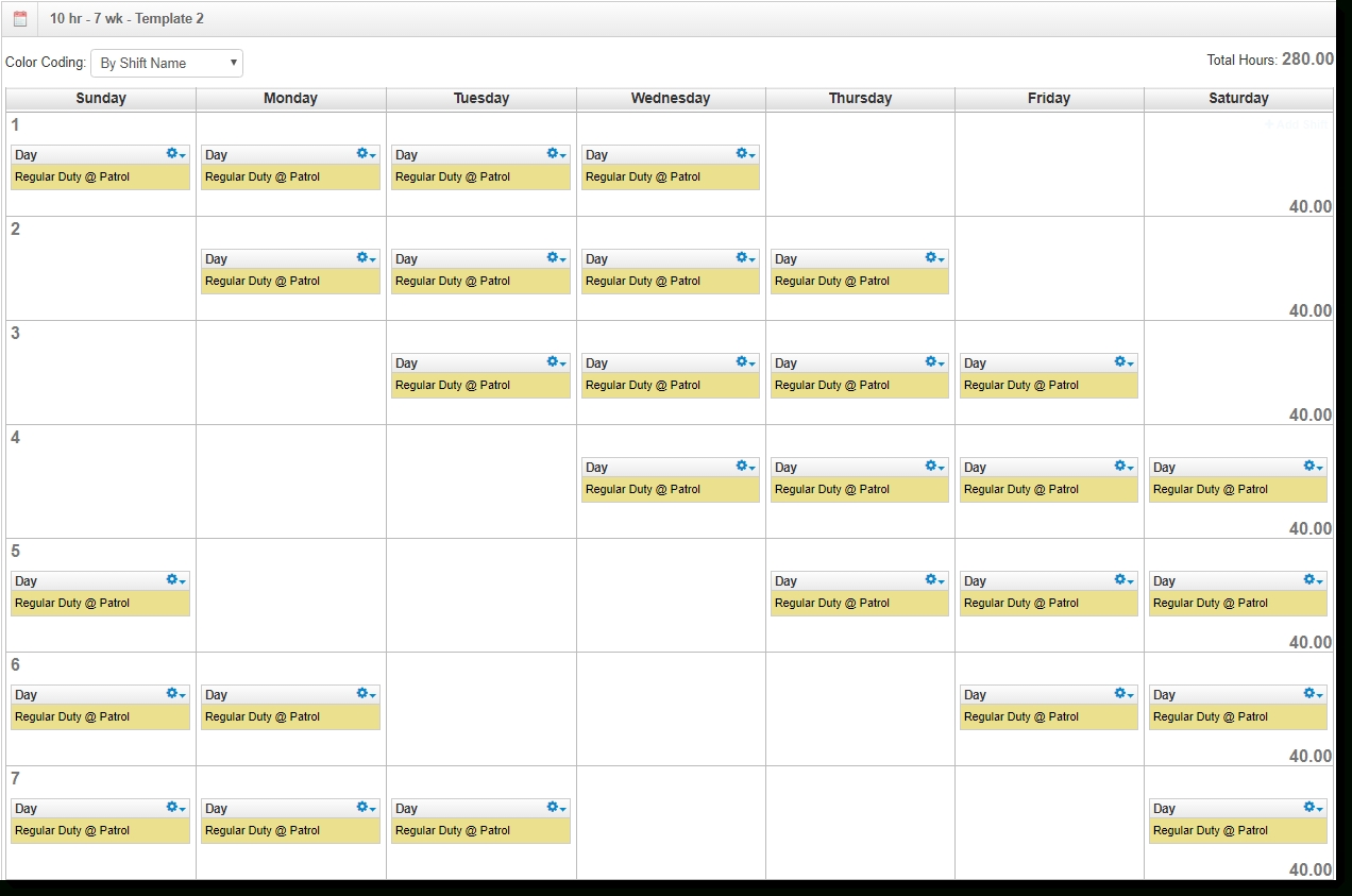 Sample 12 Hour Weekend Schedule Best Calendar Example