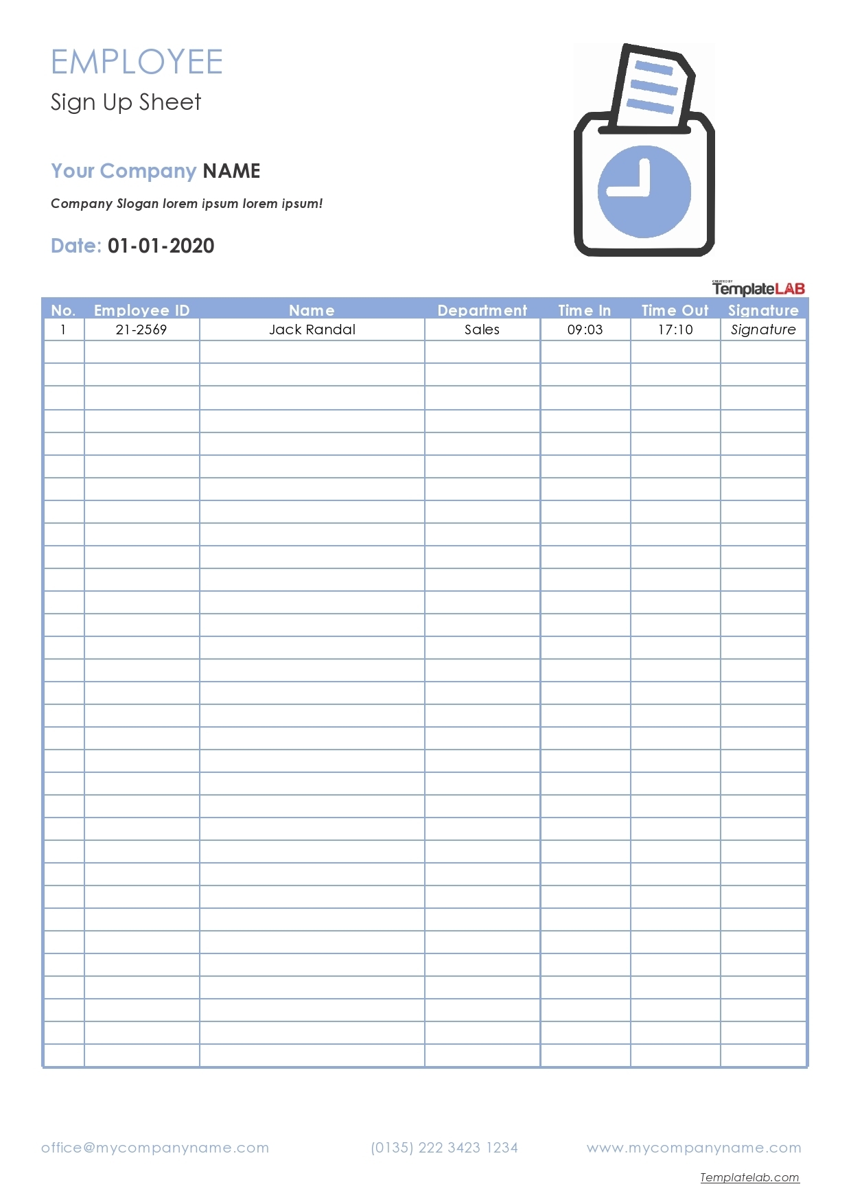Time Slot Sign Up Sheet Template Excel Best Calendar Example