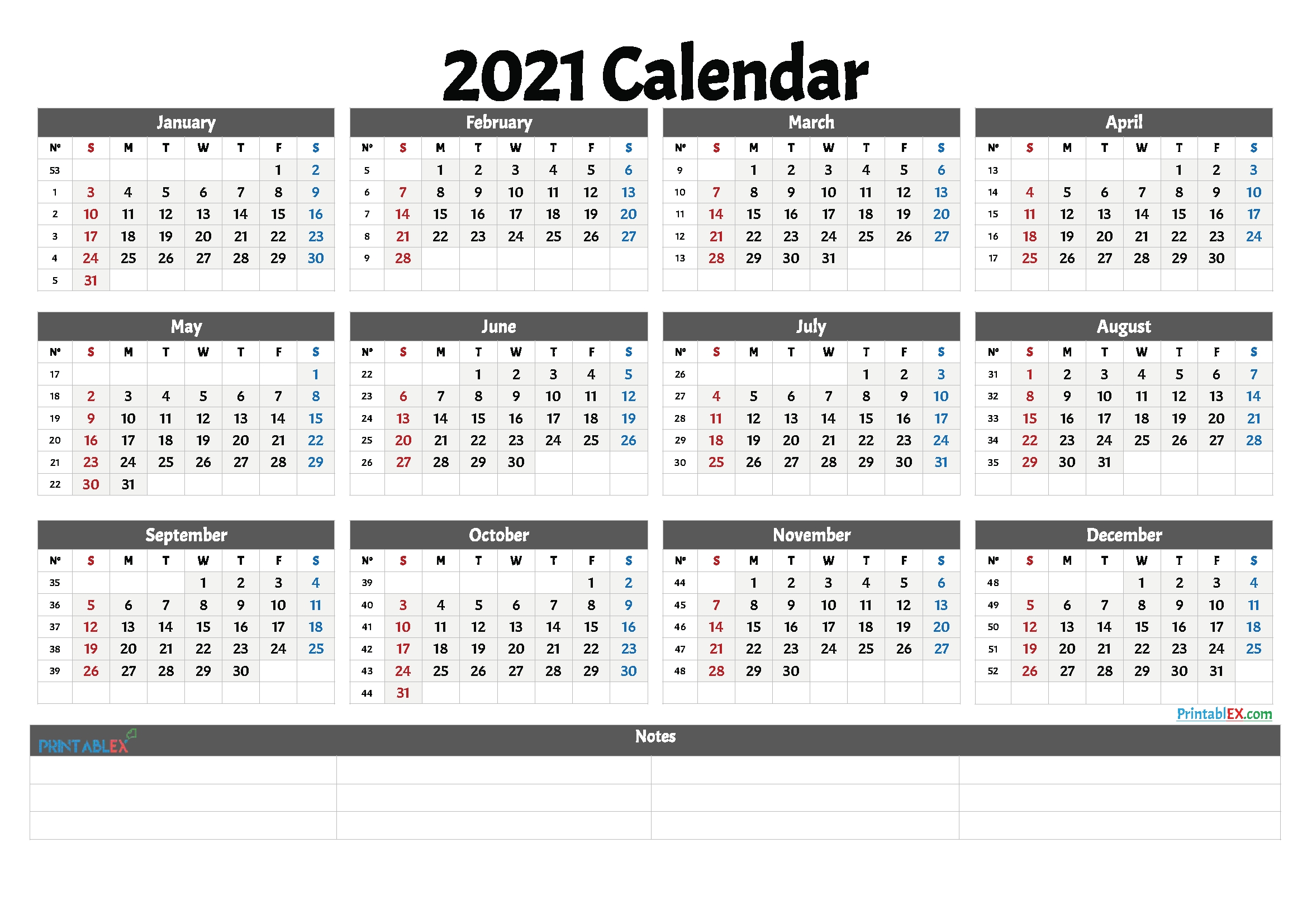 2021 Work Week Calendar Printable Best Calendar Example