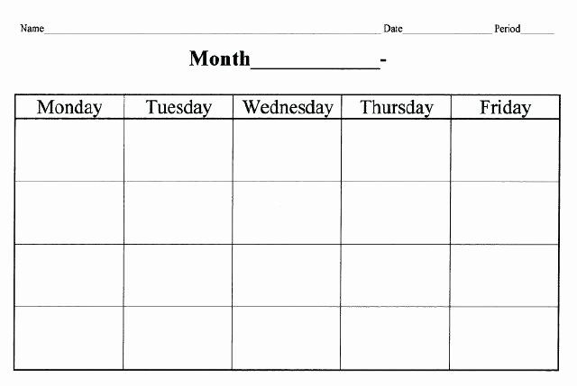 Pick Monday To Friday Excel Best Calendar Example