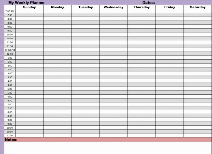 Take Daily Time Slot Template Week Best Calendar Example