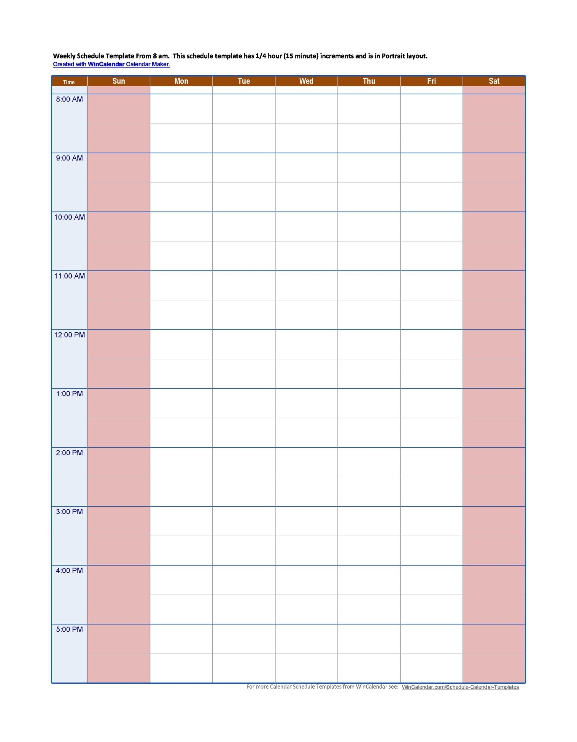 Time Slots Excel Best Calendar Example