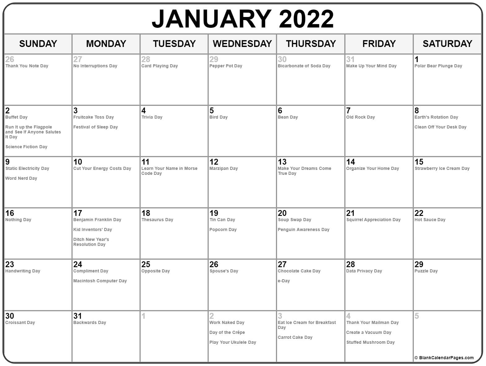 Collect January 1 2022 Calendar Best Calendar Example