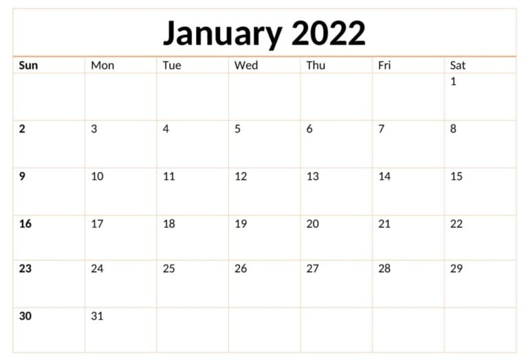 Pick January 1St 2022 Calendar Best Calendar Example